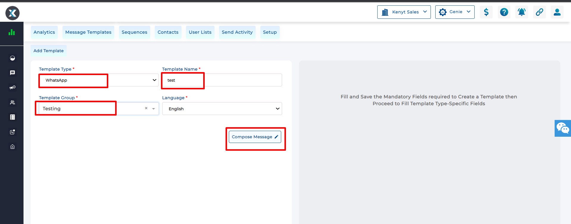 Creating Message Templates - Kenyt.AI - Conversational AI Apps for ...