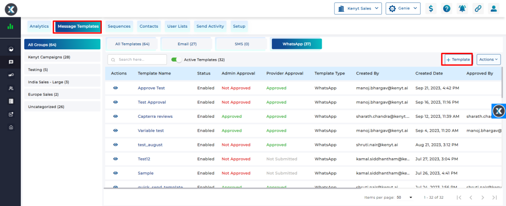 Creating Message Templates - Kenyt.AI - Conversational AI Apps for ...
