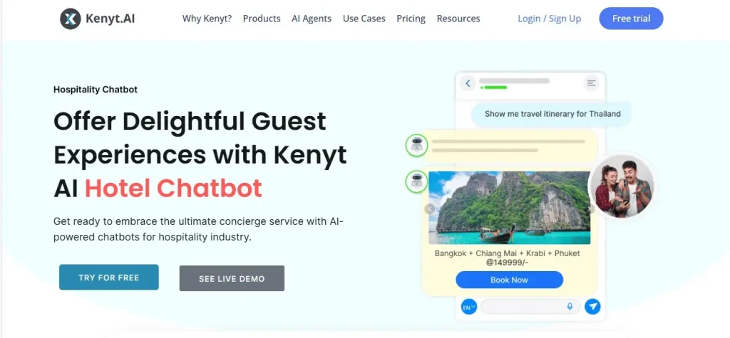 Best Chatbot for travel agency - Use cases & Examples