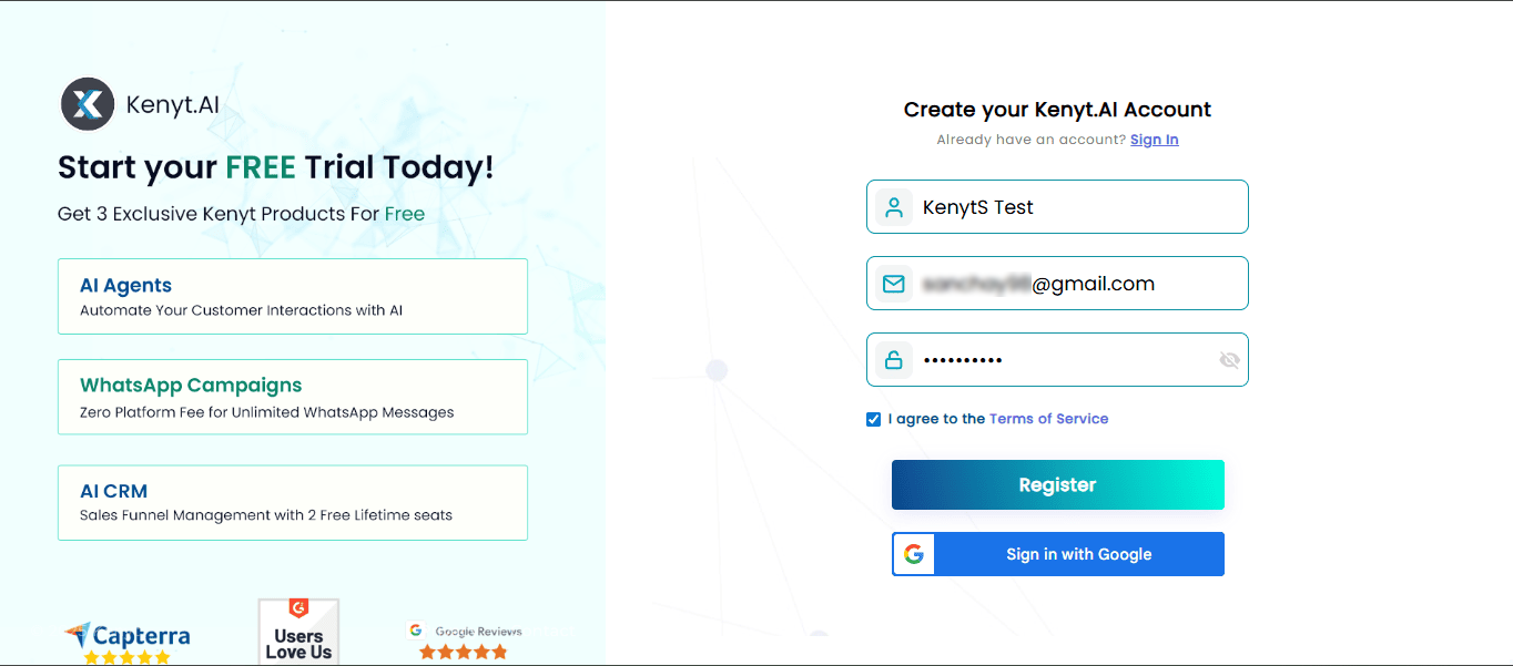 Create AI Agent in Self Serve